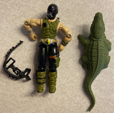 Vintage 1987 G.I. Joe Action Figure "Croc Master" (version 1/V1) with ...