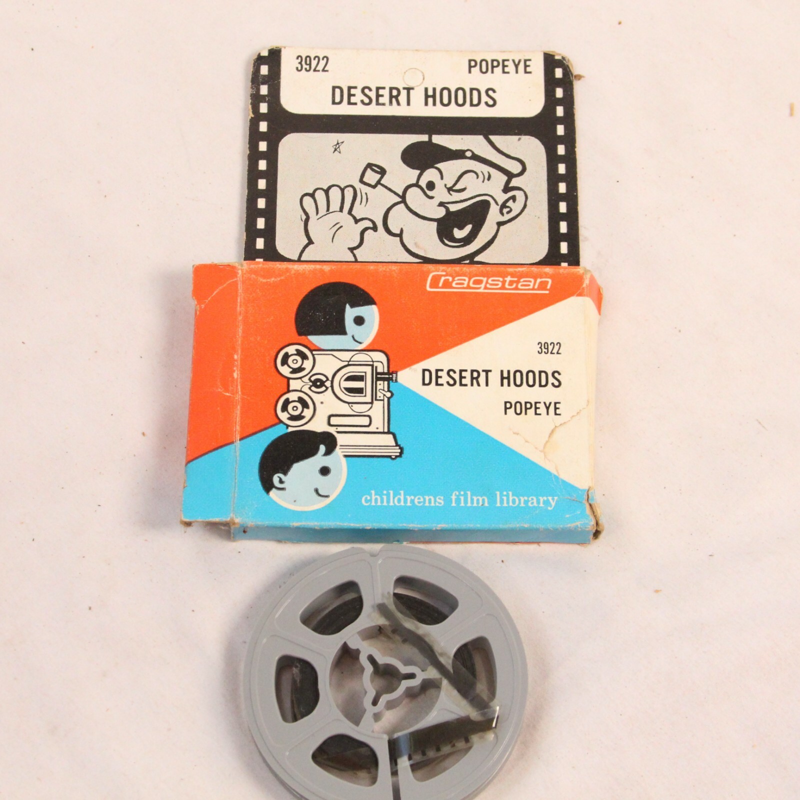 Popeye in Desert Hoods 8mm Film in Box 3" Reel Black and White Cartoon ...