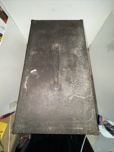 Wooden Machinist Tool Box Chest Wood Oak Toolbox 7 Drawers Starett ...