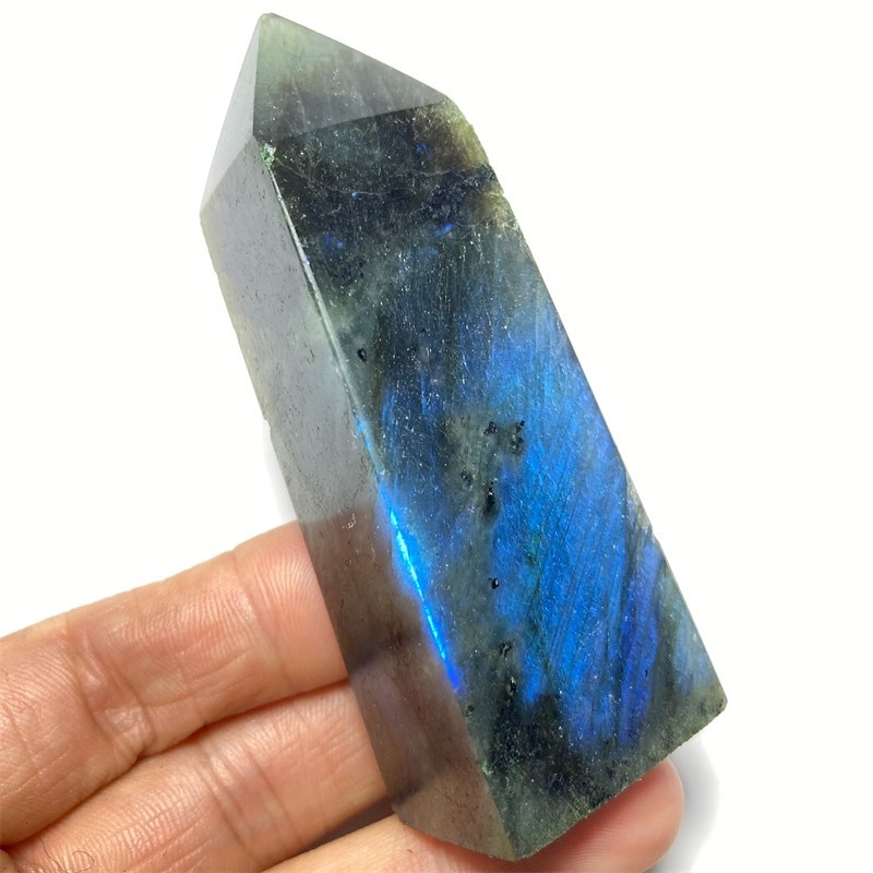 88g Spiritualit Blue Labradorite Wand healing Reiki Point Healing Stone ...