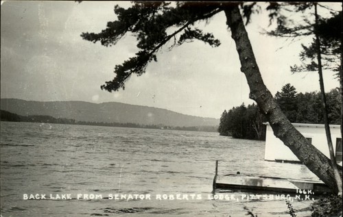 RPPC Back Lake New Hampshire from Senator Roberts Lodge real photo ...