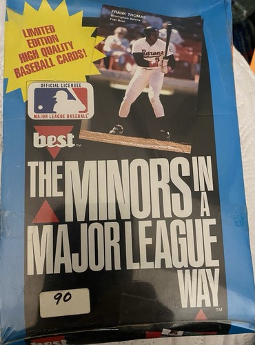 1990 BEST "THE MINORS in a MAJOR LEAGUE WAY" SEALED WAX BOX | eBay