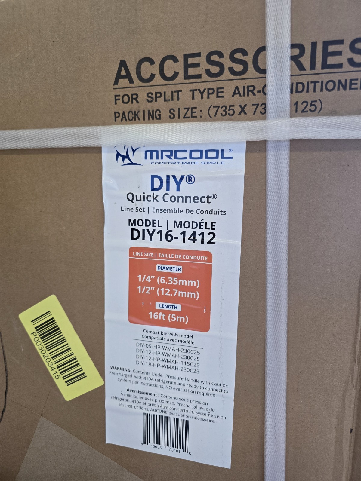 Mr Cool DIY-1412 quick connect line set | eBay