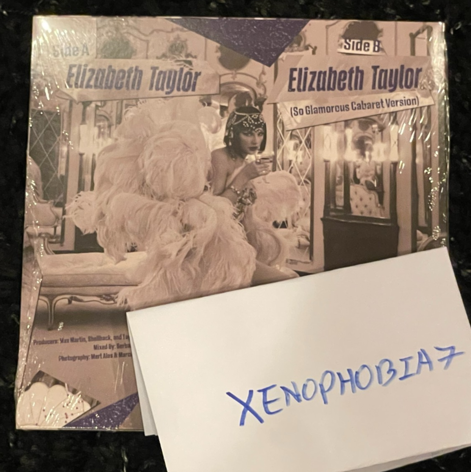 Taylor Swift- Elizabeth Taylor Record Store Day 2026 Excl. 7" Vinyl PRE ...