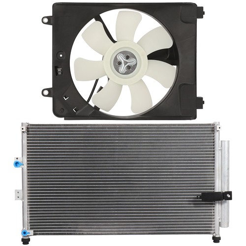 Electric AC Condenser Cooling Fan Kit For 2006-2011 Honda Civic 1.3L ...