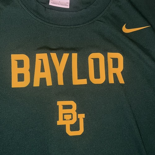 Nike Baylor University Performance T Shirt Mens Small Dri Fit Green ...