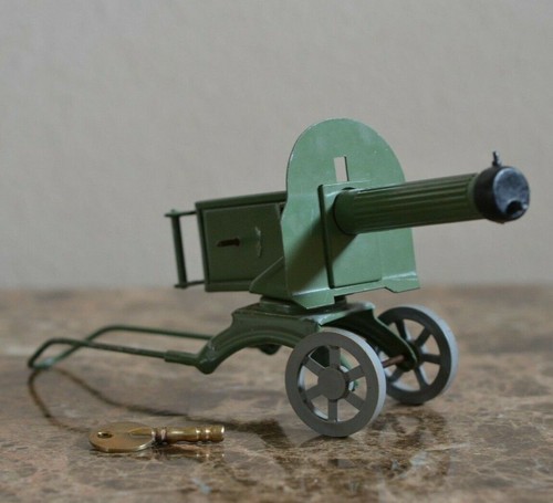 Vintage Rare machine gun Maxim Metal Clockwork Toy USSR (not working ...