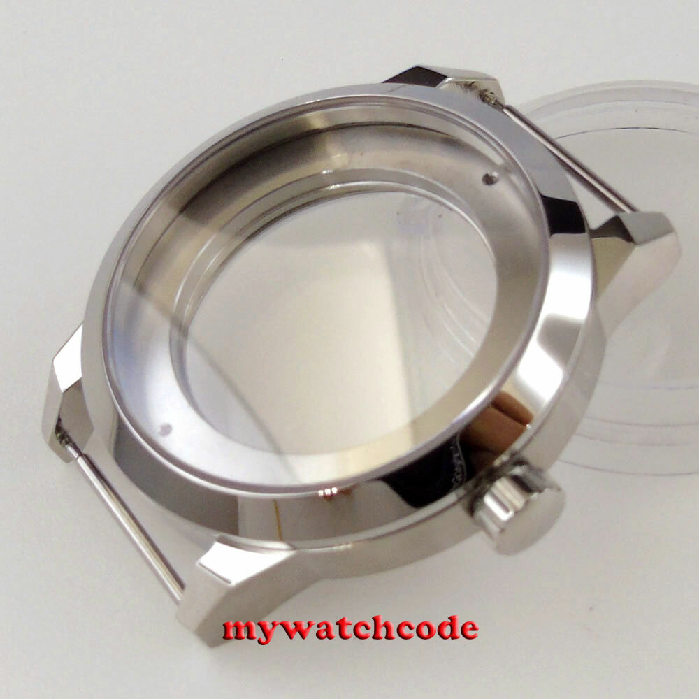 41mm 316L steel sapphire glass Watch Case fit ETA 2836 821A 8215 3804 ...