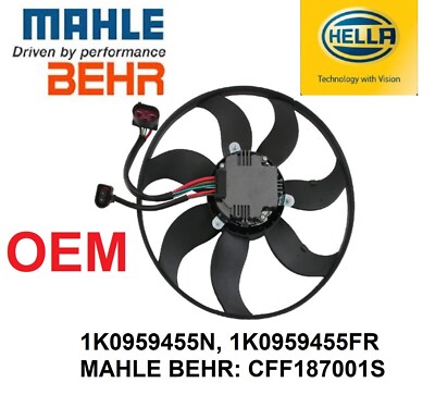 COOLING FAN & MOTOR ASSY Audi A3 TT,VW GTI,GOLF,JETTA,PASSAT 3C0959455F ...