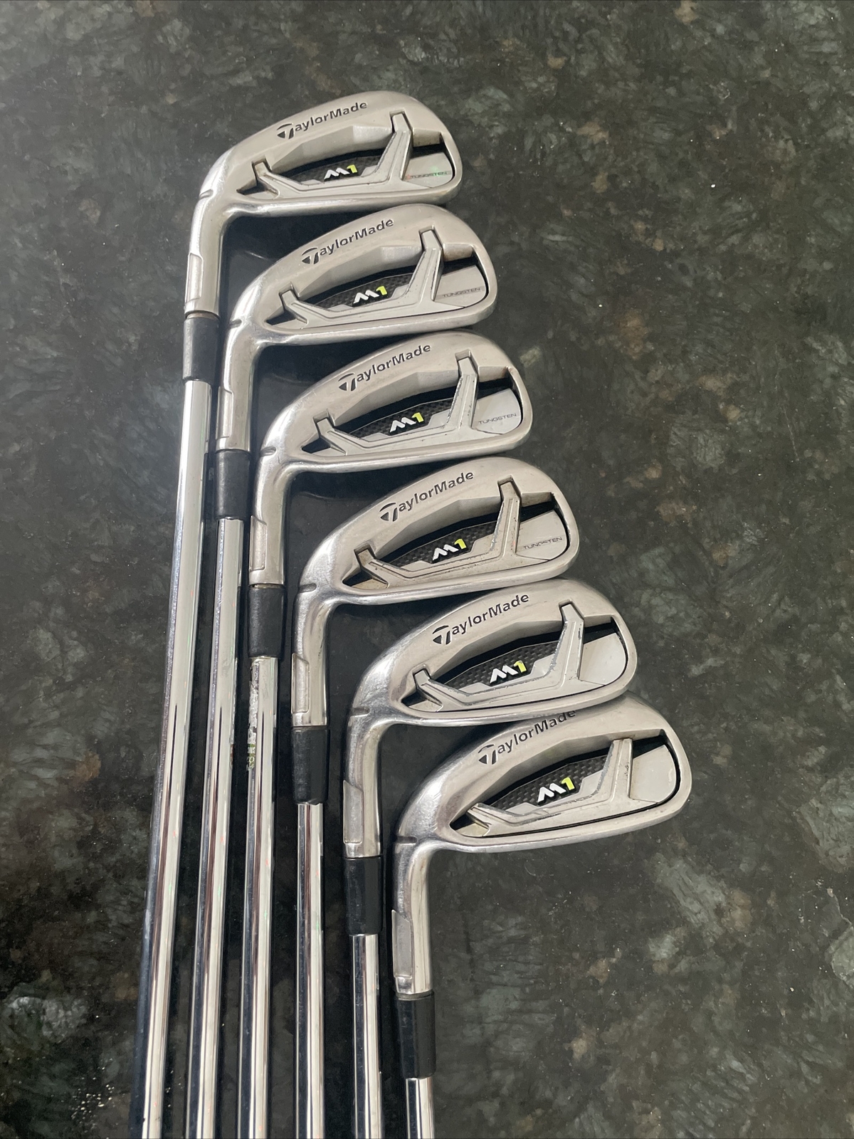 Left Handed Taylormade M1 Iron Set 4-9, Dynamic Gold S300 Stiff Flex ...