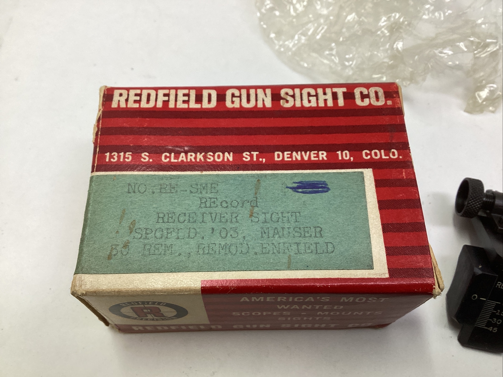 NOS Redfield RE-SME Peep Sight For Springfield 1903 03 Or Remington 30 ...