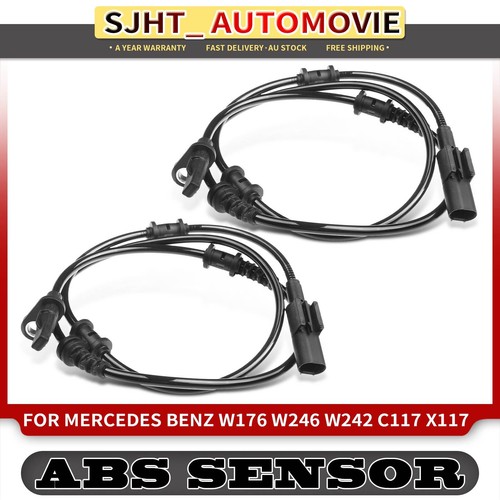 Front L&R ABS Wheel Speed Sensors For Mercedes-Benz A250 B180 CLA180 ...