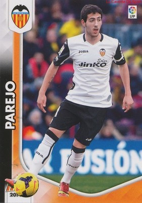 N°335 DANIEL PAREJO # ESPANA VALENCIA.CF QPR CARD PANINI MEGACRACKS ...