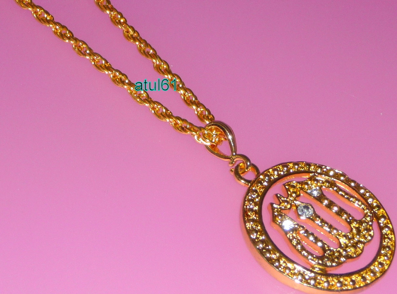 DOLLAR NY CROSS MEDALLION Necklace CHAIN HIP HOP Bling RAPPER GANGSTER ...