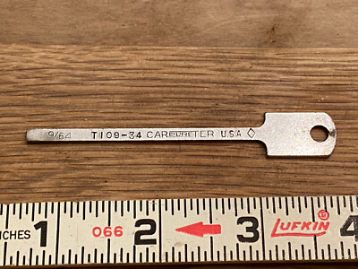 VINTAGE CARTER CARBURETOR TOOL #T109-34 9/64" | eBay