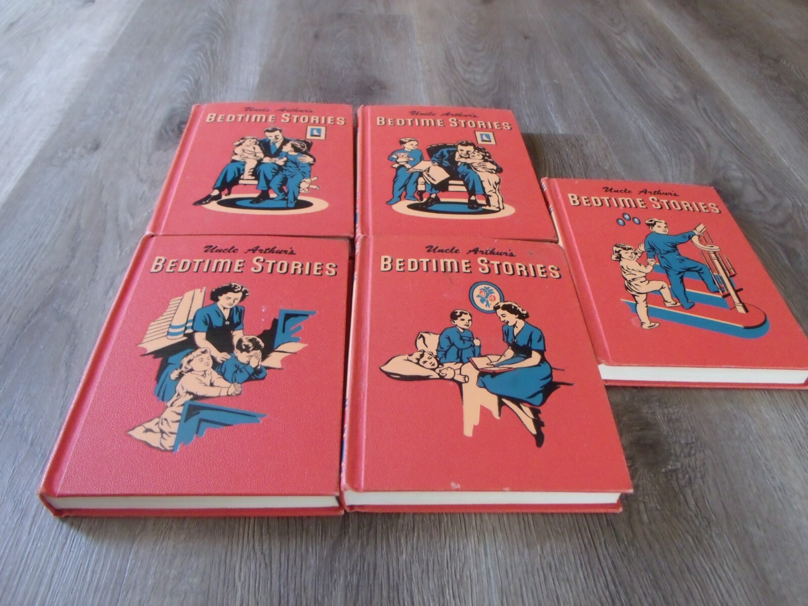 VINTAGE 5 VOLUMES UNCLE ARTHUR BEDTIME STORIES BOOKS | eBay