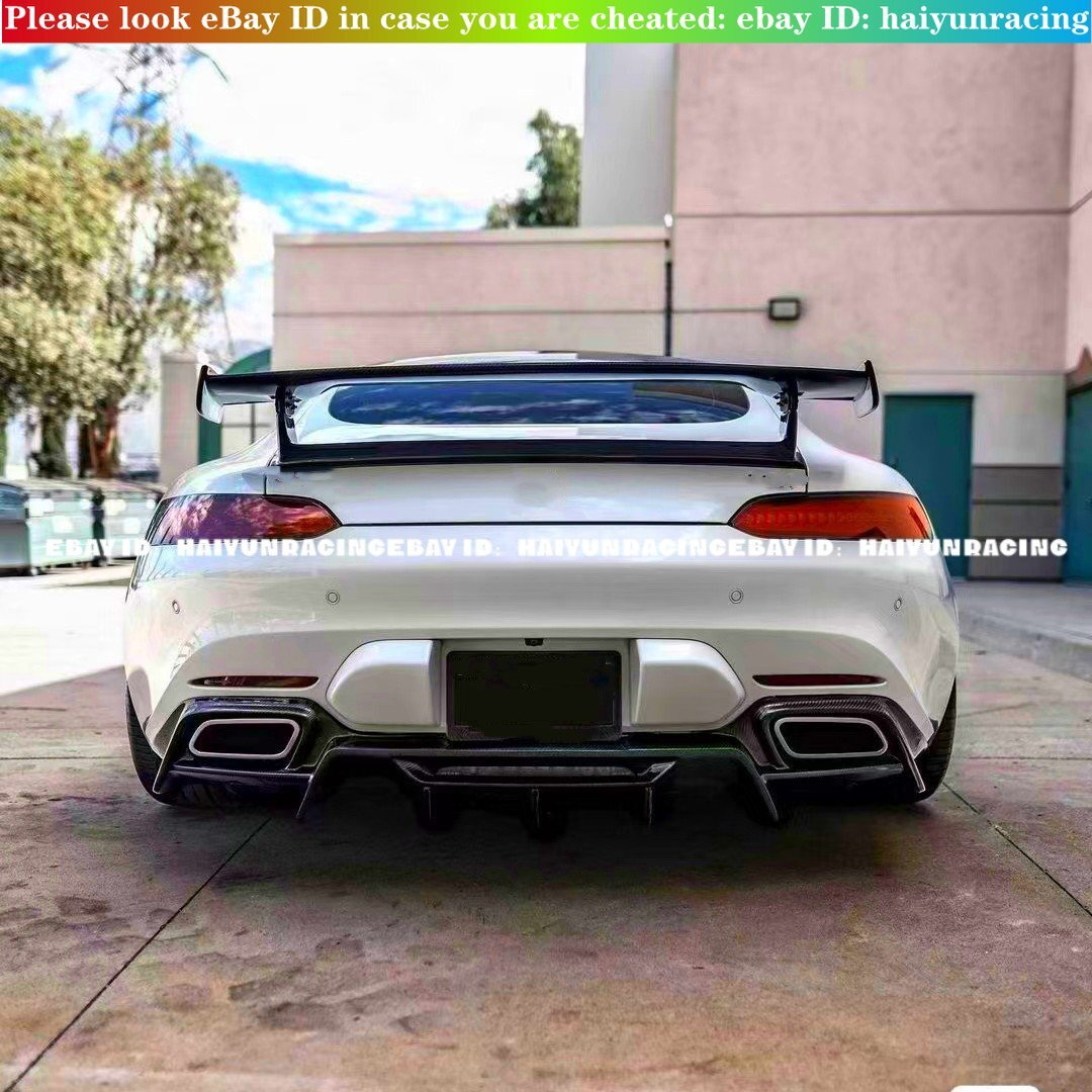 Carbon Fiber GT Wing Rear Spoiler GTR Style For Mercedes Benz AMG GT ...