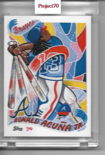 2021 Topps Project 70 card #130 Ronald Acuna Jr Atlanta Braves By Efdot ...