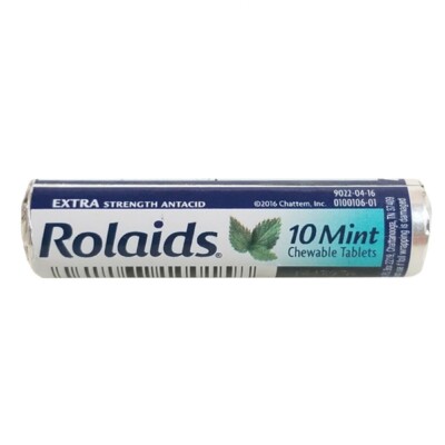 Rolaids Ultra Strength Mint Antacid Chewable Tablets 48 Rolls Free ...