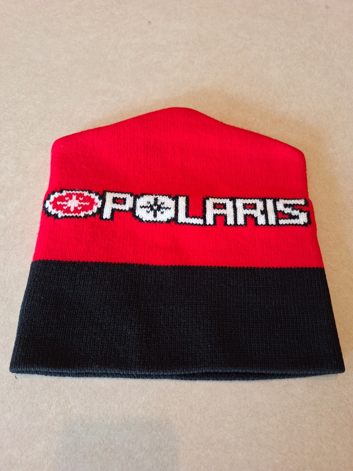 Vintage Polaris Knit Cap Hat: Red & Black: NEW | eBay