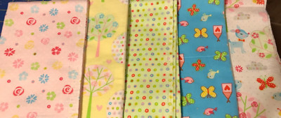 Choose One Flannel Fabric Fat Quarter - Girl Colors/designs- See photos ...