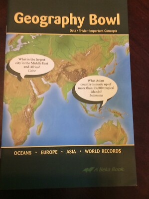 Abeka GEOGRAPHY BOWL Quiz Team Book, 3rd ed - NEW - Home School | eBay
