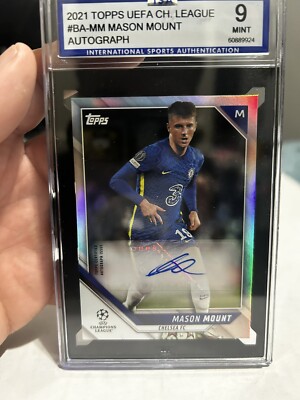 MASON MOUNT 2021-22 Topps UEFA Champions League Auto Silver Refractor ...