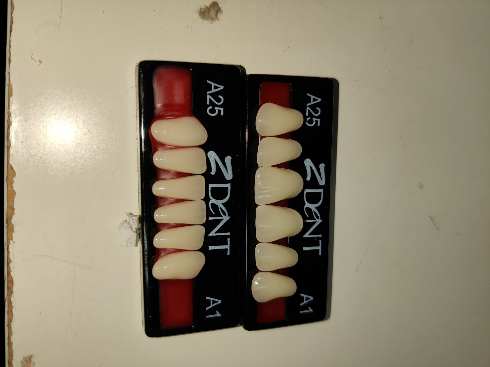 Z dent Synthetic Polymer False Teeth 1 Full Set of 28 Size A 25 - shade ...