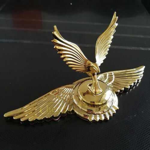 Gold Metal Eagle Wings Car Front Hood Ornament Emblem Badge Decal ...