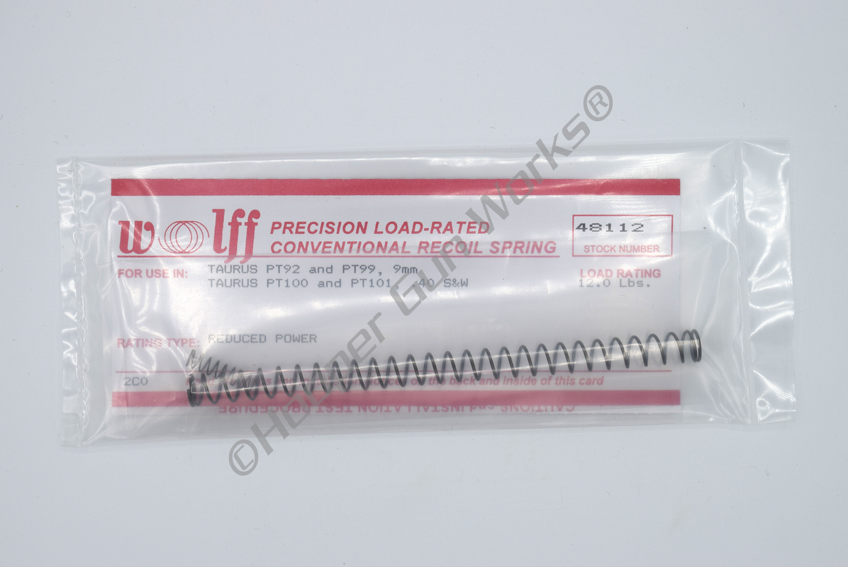 Wolff TAURUS PT92,PT100, RECOIL SPRING 12LB 48112 | eBay