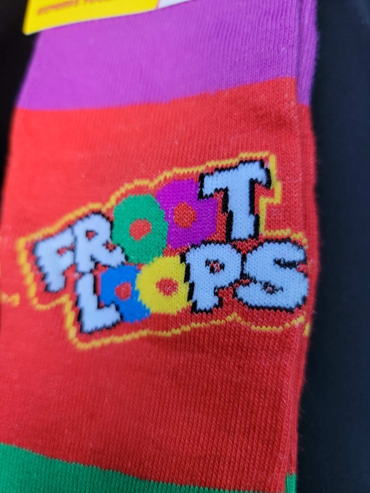 Crazy Socks Froot Loops Cereal Crew Socks Men’s Size 6-12 Unisex Fun ...