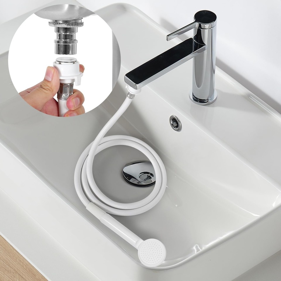 Hose for Sink Faucet, Quick Connect Hose for Bathroom, Kitchen, Garden ...