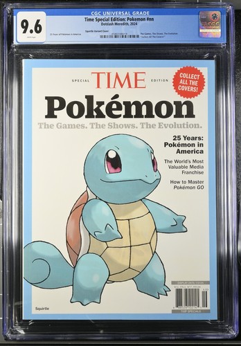Time Pokémon 25th Anniversary Squirtle Variant Jul 24 CGC 9.6 | eBay