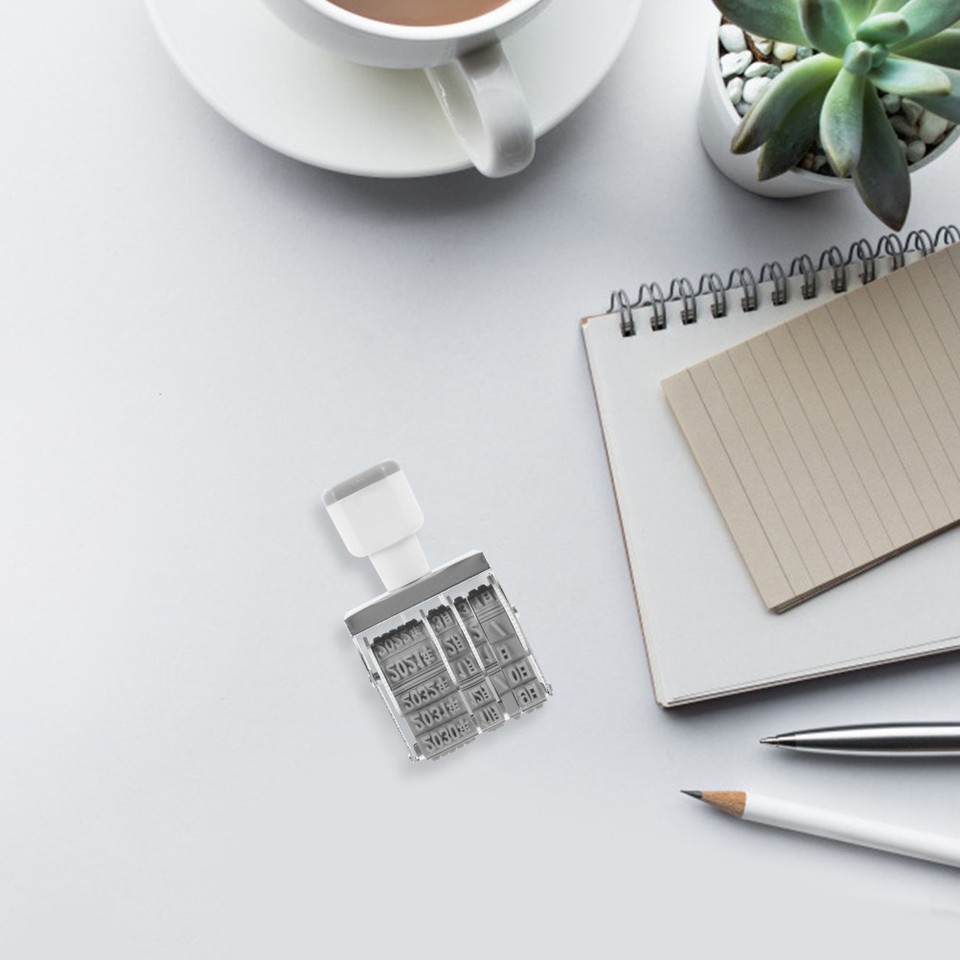 Portable Date Stamp Handle Date Stamper Convenient Rolling Date Stamper ...