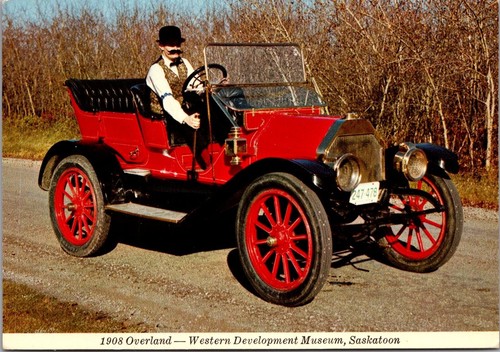 1908 OVERLAND Western Development Museum SASKATOON automobile 4x6 ...