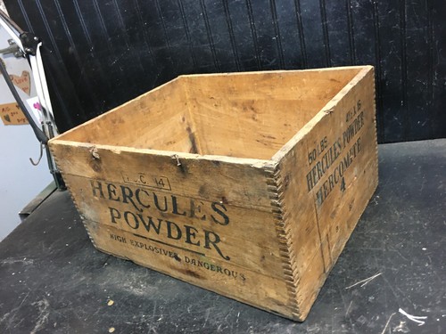 Vintage Hercules Powder Co. Blasting Caps Wood Crate Mining High ...