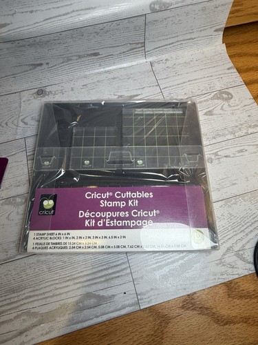 Cricut Cuttables Stamp Kit 1 Stamp Sheet 4 Acrylic Blocks NEW | eBay