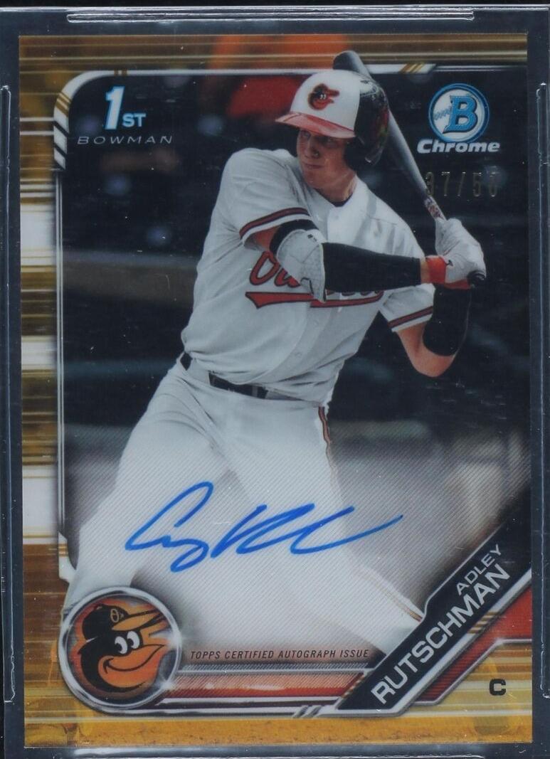 2019 Bowman Draft - Chrome Draft Pick Autographs Adley Rutschman #CDA ...