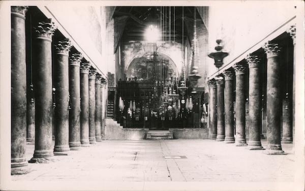 Israel RPPC Jerusalem Church Of Nativity-Bethlehem Photo Crystal ...