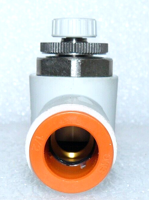 SMC AS-4002F-13 1/2" In-line Speed Flow Control Pneumatic Fitting Bag ...