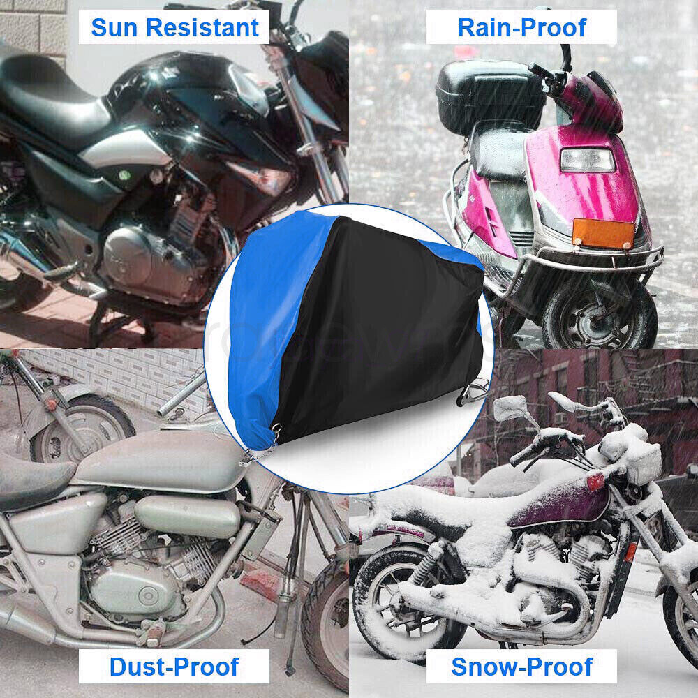 Motorcycle Motorbike Scooter Moped Cover Waterproof Rain Dust UV ...