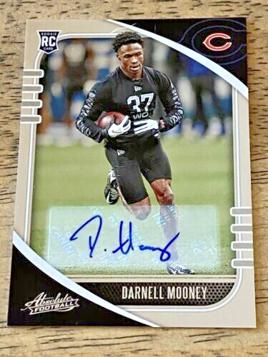DARNELL MOONEY 2020 Panini Absolute ROOKIE AUTO Chicago Bears-Atlanta ...