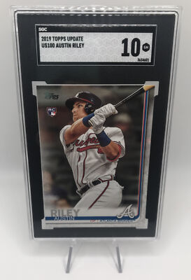 2019 Topps Update Austin Riley US100 Rookie Card RC SGC 10 Atlanta ...