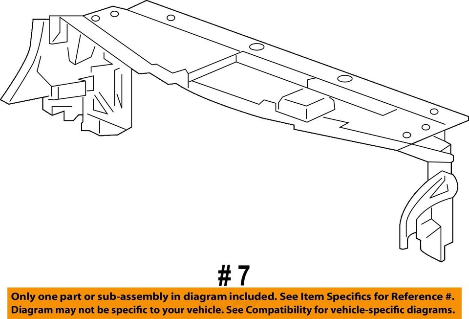 GM OEM 16-19 Volt Cooling Radiator Components-Upper Baffle 23142741 | eBay