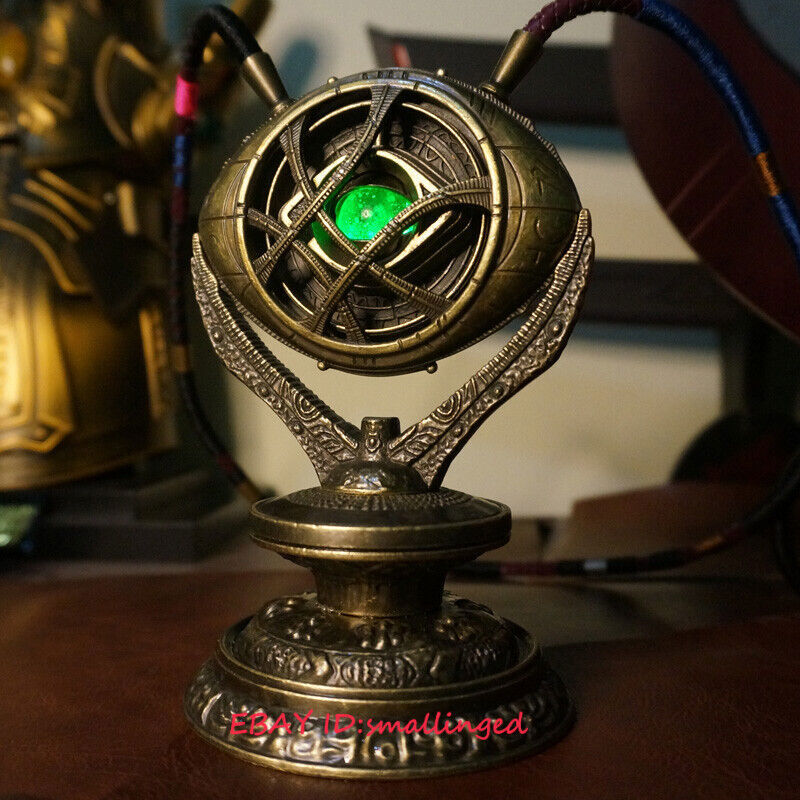 Dr. Strange Eye Of Agamotto On Stand 1:1 Metal LED Light Movie Cosplay ...