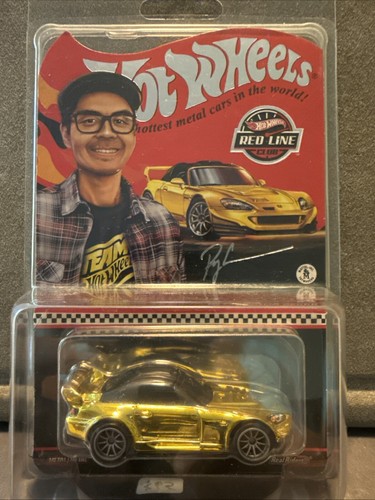2022 Hot Wheels Red Line Club RLC Exclusive Honda S2000, Gold, Ryu ...