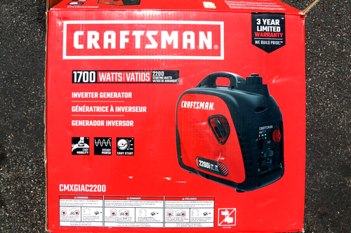 Craftsman 2200i 2200 Watt Portable Inverter Generator NEW 696471074710 ...