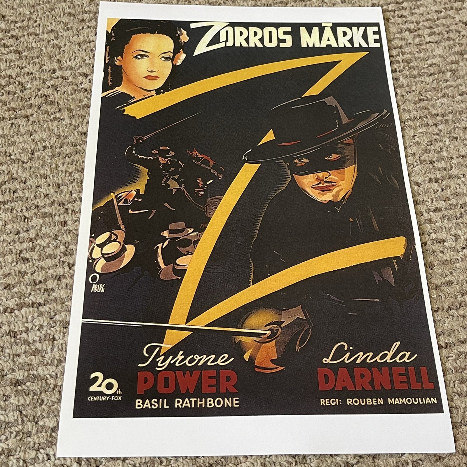 Zorro Tyrone Power Linda Darnell Poster 11 x 17 (275) | eBay