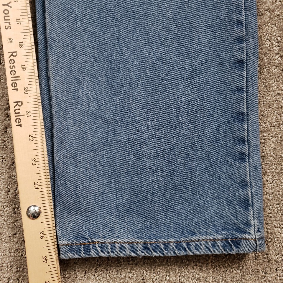 Vintage Y2k Baggy Light Wash Jeans 36x27 Blue Straight Skater Loose Tag ...