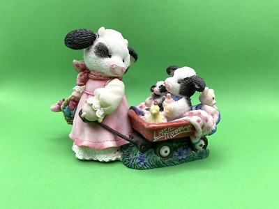 Mary's Moo Moos Cow Figurine "I'm Moovin into Spring" 1995 | eBay